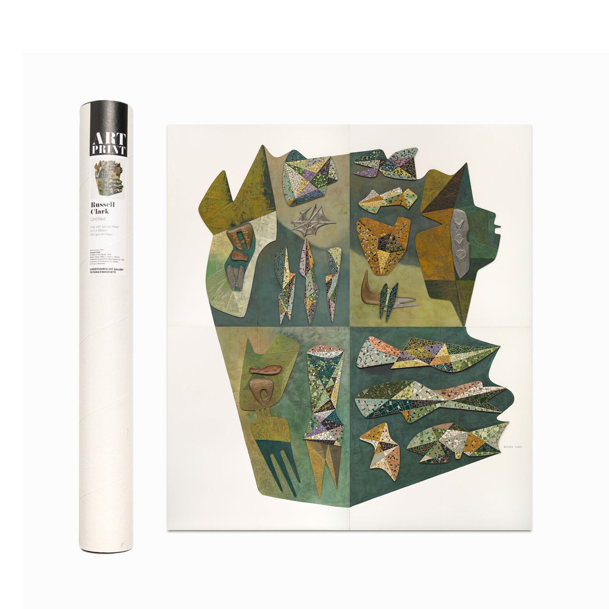 Russell Clark "Untitled [T & G Mural]" Large Reproduction Print ...