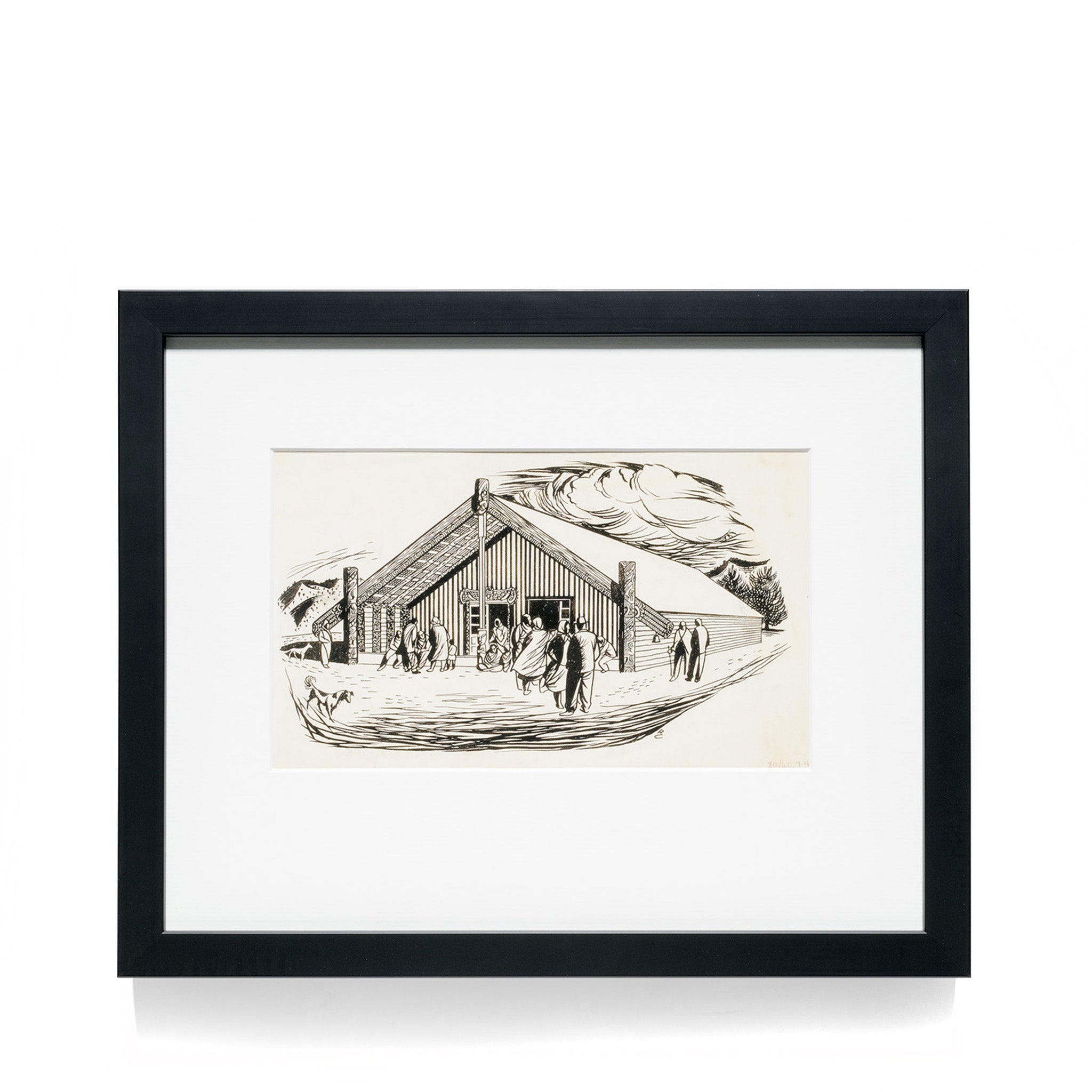 Russell Clark "The Meeting House" Reproduction Print – Christchurch Art ...